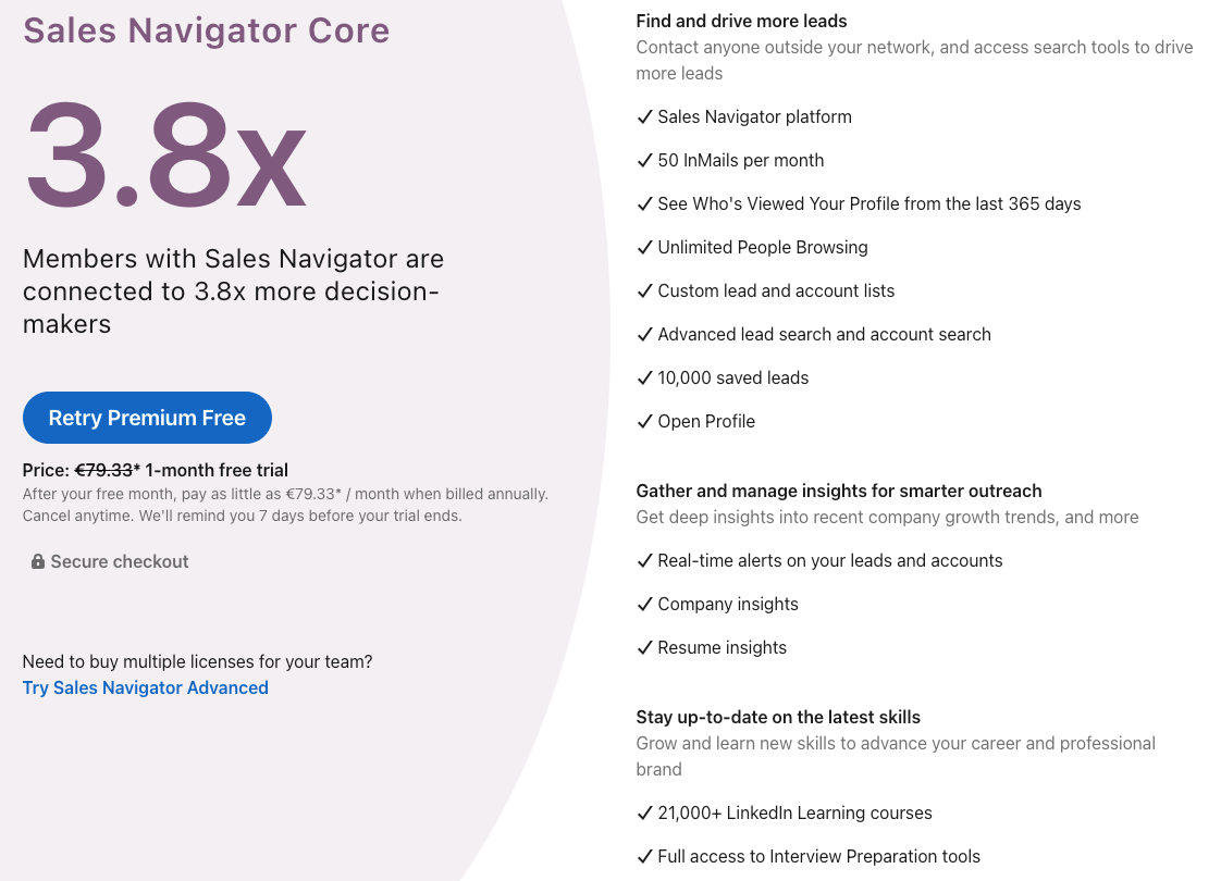 LinkedIn Account Types: Free vs Premium vs Sales Navigator Comparison ...
